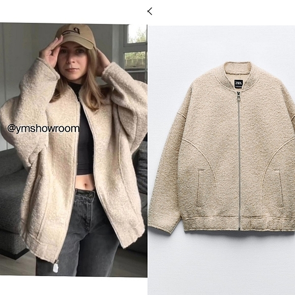 Zara | Jackets & Coats | Zara Boucle Jacket | Poshmark